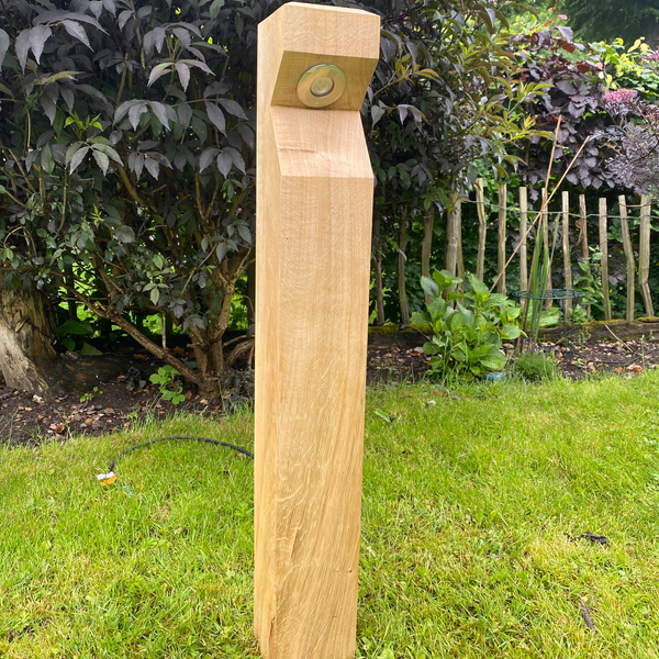 Large - 230v Oak bollard- Suitable for Coastal Environments