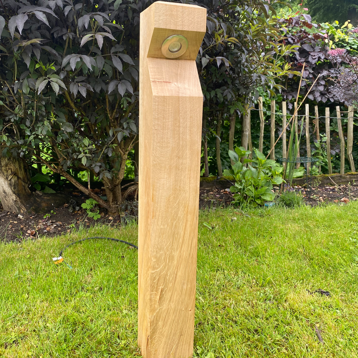 Large - 230v Oak bollard- Suitable for Coastal Environments